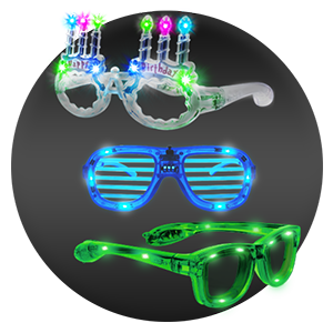 LED Light Up Sunglasses Bulk | Flashing Sunglasses – Windy City Novelties