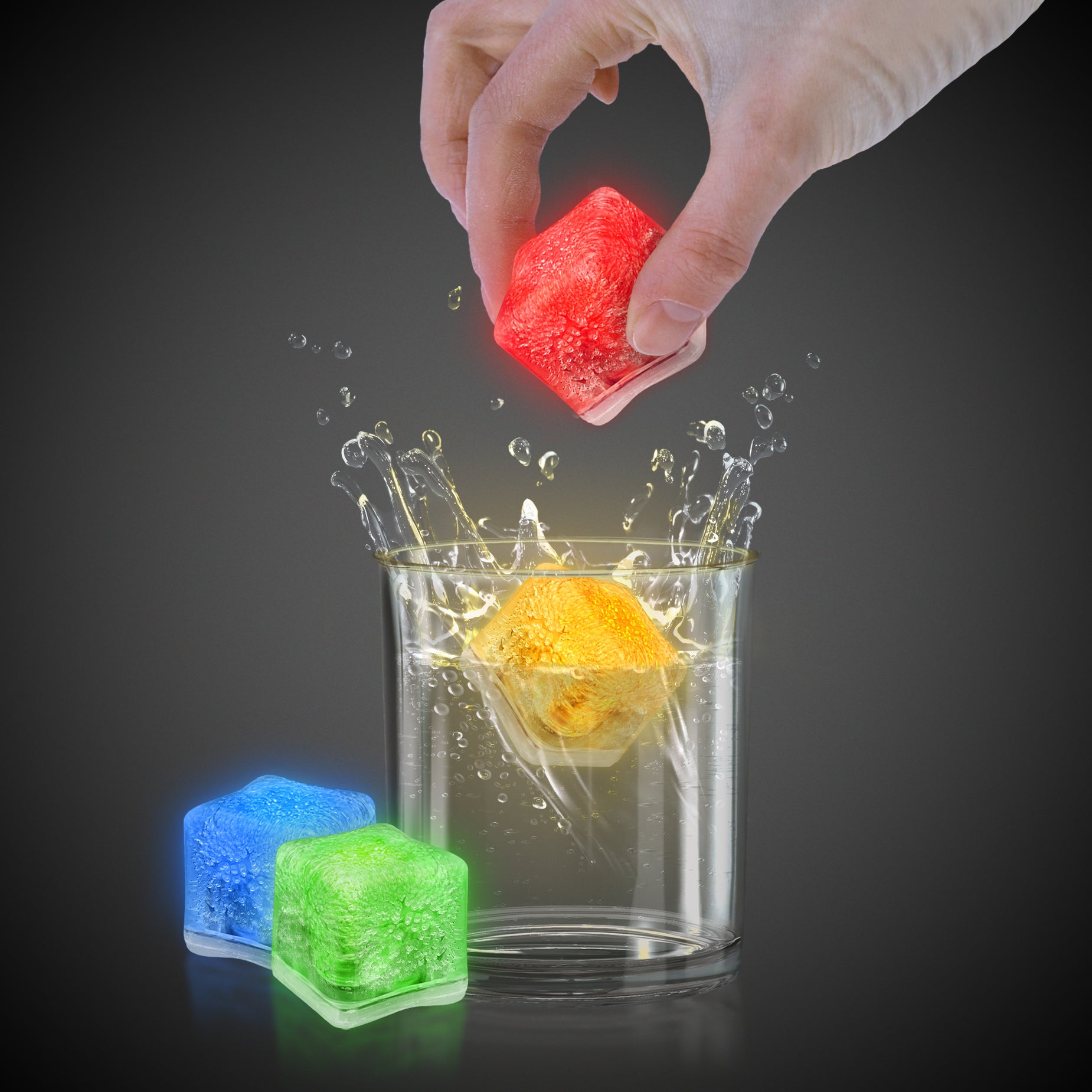 Light Up Ice Cubes Bulk | LED Ice Cube Lights for Drinks – Windy City ...