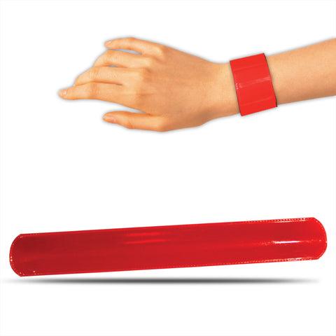 Red Slap Bracelets/Wristbands - 12 Pack | Windy City Novelties