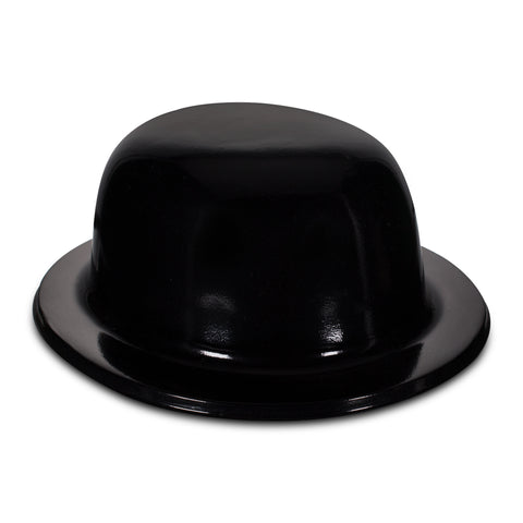 Black Plastic Derby Hats | Plastic Bowler Hats Bulk – Windy City Novelties
