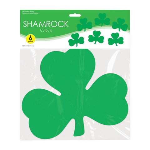 Shamrock 12" Cutouts - 6 pack – Windy City Novelties