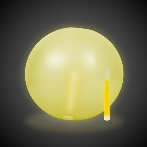 Glow in the Dark 12" Yellow Beach Ball – Windy City Novelties