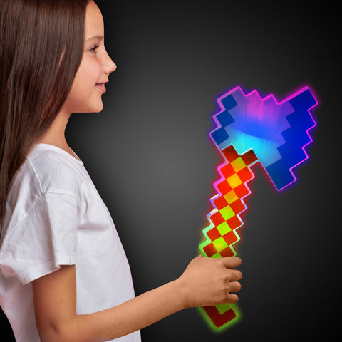 LED Blue Pixel Axe – Windy City Novelties