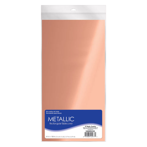 Rose Gold Metallic Table Cover – Windy City Novelties
