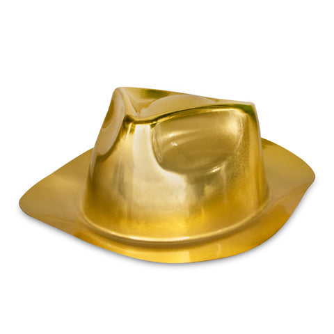 Gold Fedoras-12 Pack – Windy City Novelties