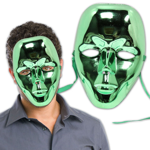 Green Metallic Full Face Mask – Windy City Novelties