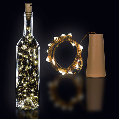 White LED Cork String Light Set – Windy City Novelties