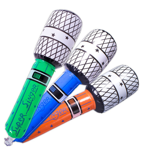 Inflatable 10" Microphones - 12 Pack – Windy City Novelties
