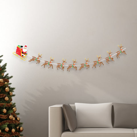Santa & Reindeer 12' Banner – Windy City Novelties