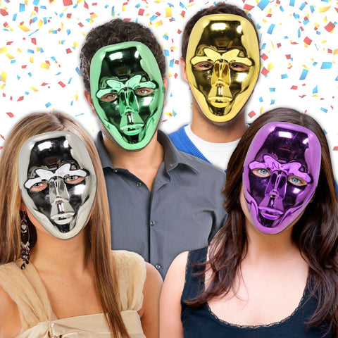 Purple Metallic Full Face Masks – Windy City Novelties