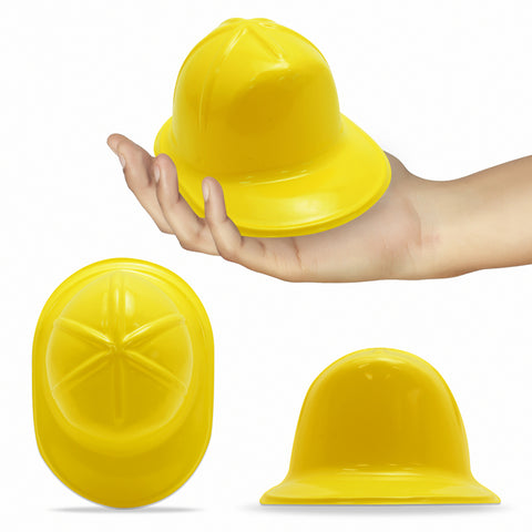Yellow Plastic Mini Construction Hats – Windy City Novelties